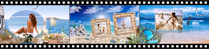  Beach Vacation Travel Slideshow Template SmartSHOW 3D