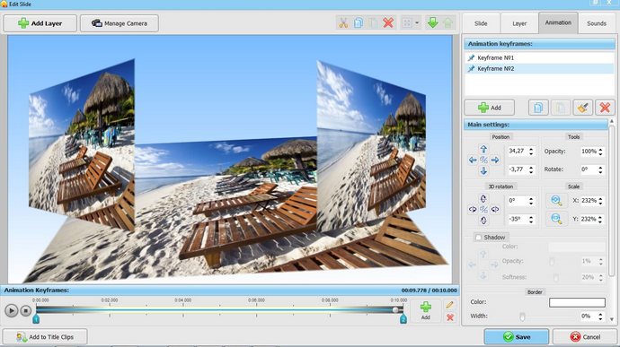 How To Make A 3D slideshow Animated Photo Slideshow